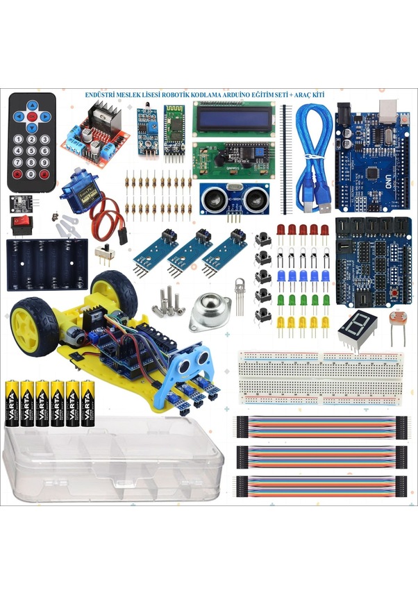 Mesleki Lisesi Robotik Kodlama Dersi Arduino Uygulama Eğitim Seti Araç Kiti Fiyatları Ve 