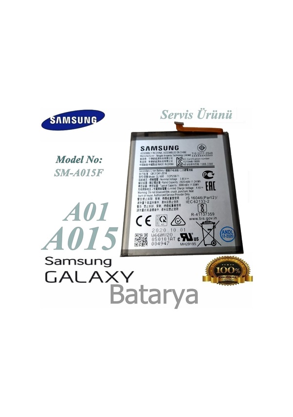 Samsung Galaxy A01 A015 Sm-A015F Batarya Ql-1695 Servis Ürünü Ba Fiyatları ve Özellikleri