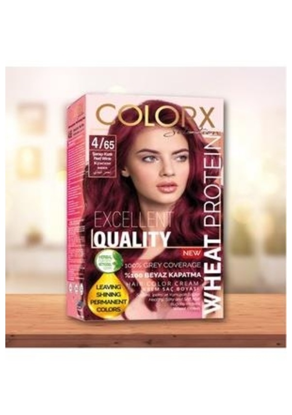 Colorx Saç Boyası Tekli Set - 4.65 ŞARAP KIZILI Fiyatları ve Özellikleri