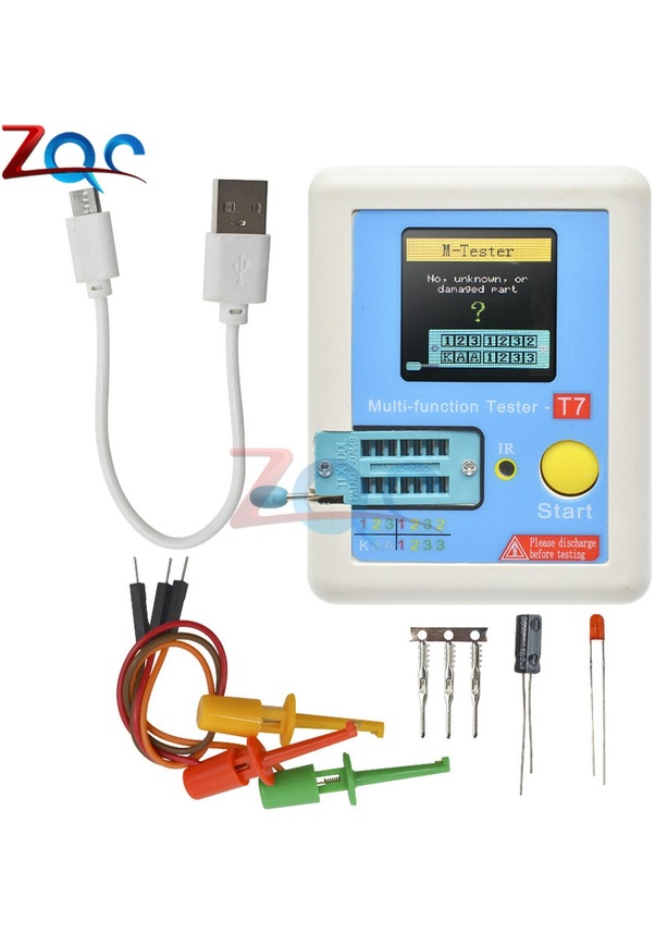 Lcr-t7-lcr-tc1 1,8 "tft Lcd Ekran Çok Metre Transistör Test Cihazı ...