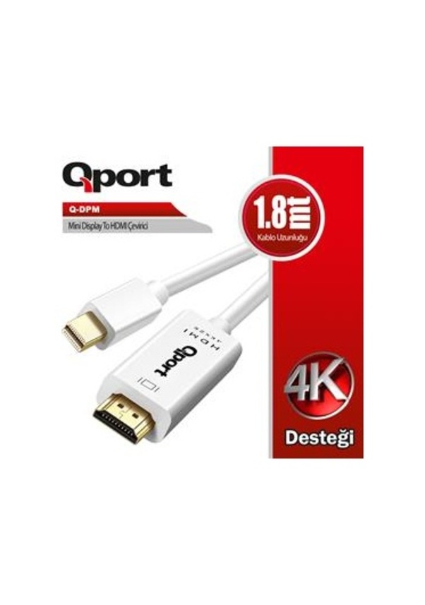QPORT (Q-DPM) DISPLAY PORT TO HDMI CEVIRICI 1.8M KABLO 0 Fiyatları ve ...