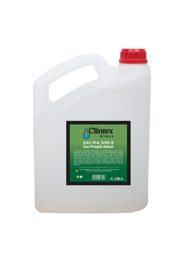 Clintex Kimya Saf İpa %99.9 İzopropil Alkol 3 L Fiyatları ve Özellikleri