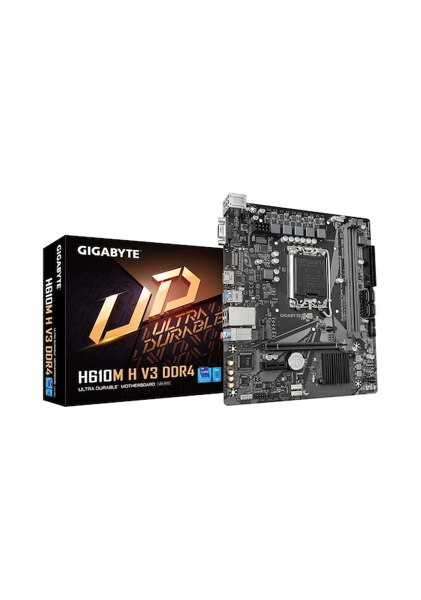 Gigabyte H610M H V3 DDR4 Intel H610 3200 MHz DDR4 Soket 1700 mATX ...