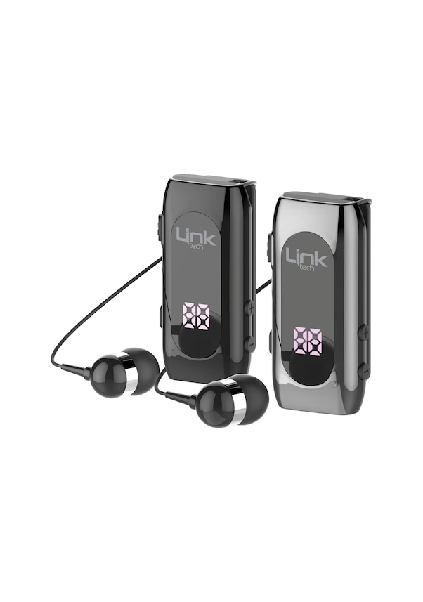LinkTech V80 Bluetooth Kulaklık Ekranlı Makaralı Titreşimli Gri ...