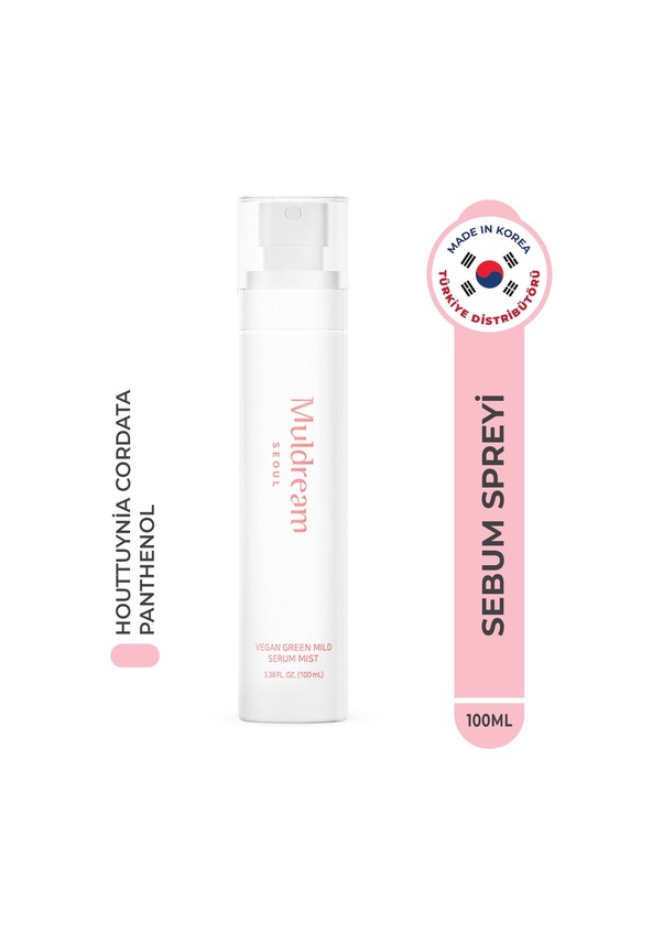 Muldream Vegan Green Mild Mist Akneli Ciltler için Sprey Serum 110 ML ...
