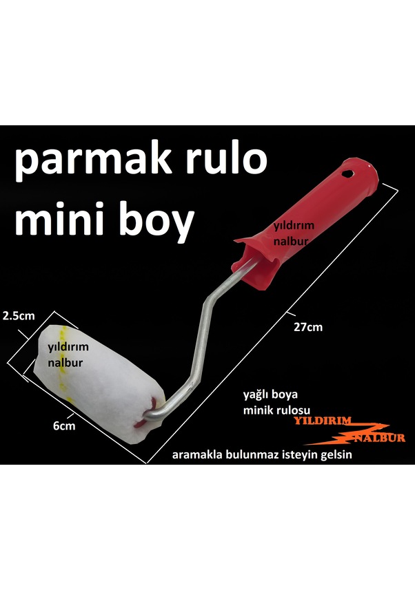 Parmak Rulo Mini Boya Rulosu Firça Kestirme Hobi Rulo Fiyatları ve ...