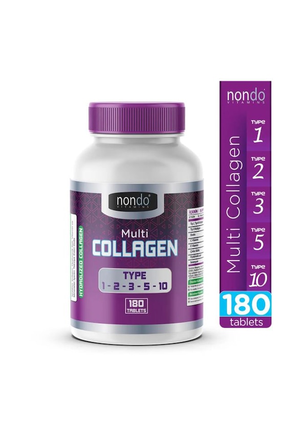 Nondo Kolajen Multi Collagen Tip 1-2-3-5-10 180 Tablet Fiyatları ve ...