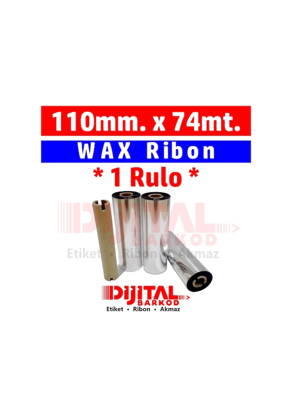 Wax Ribon 110X74 M Out 1/2 Inç / 1 Rulo Fiyatları ve Özellikleri
