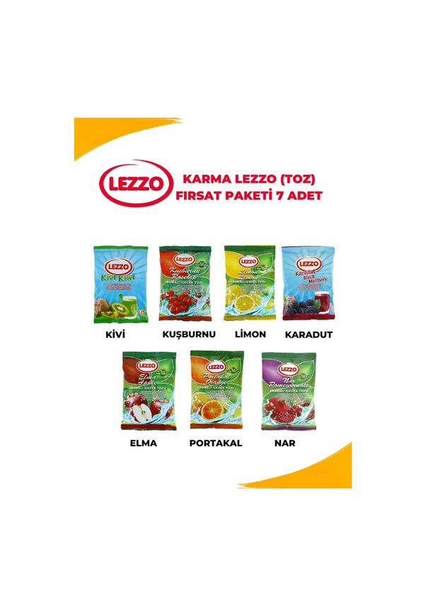 Lezzo Toz İçecek Seti 7 x 300 G Fiyatları ve Özellikleri