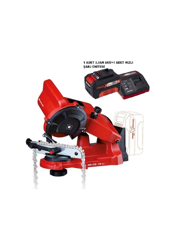 Einhell GE-CS 18 Li Solo Pxc Zincir Bileme Makinesi 3 Ah + Ünite Dahil - 4512041 Fiyatları ve ...
