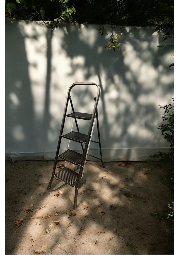 Saraylı Hardy Siyah Pratik Seyyar Merdiven 4 Basamak - Geniş Basamaklı ...