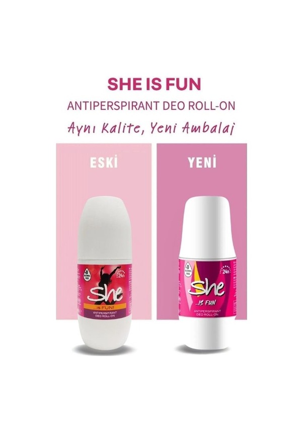 She Is Fun Kadın Roll-On Deodorant 50 ML Fiyatları ve Özellikleri