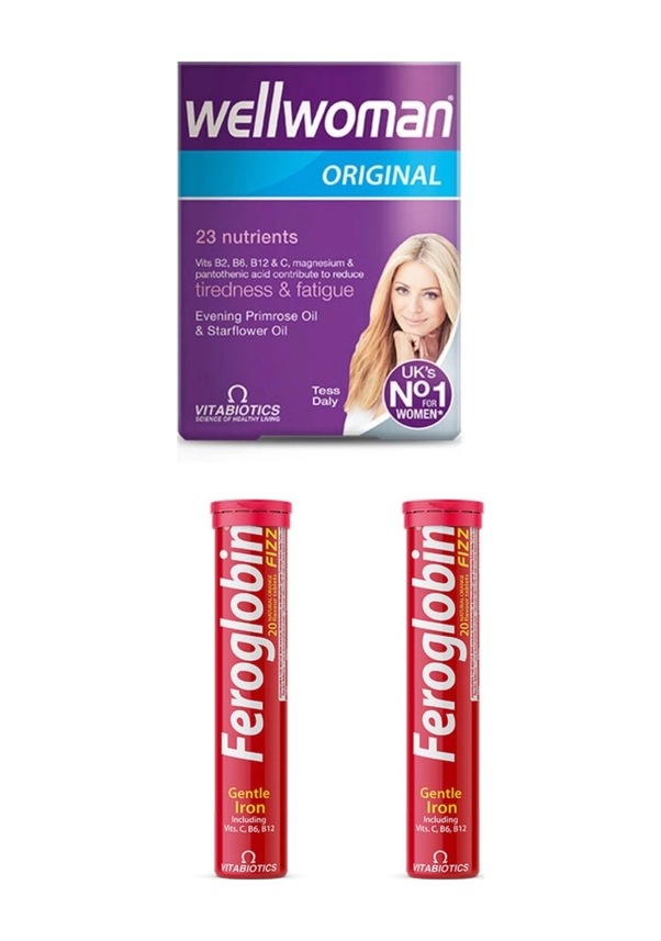 Wellwoman Original 60 Tablet + Feroglobin Fizz 2 X 20 Tablet Fiyatları ...