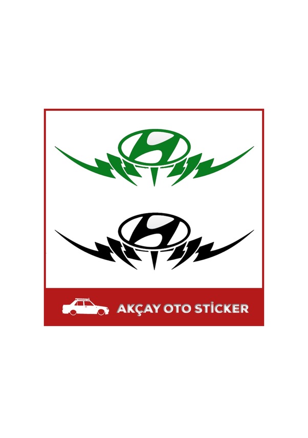 Hyundai Sticker Hyundai Kanat Sticker Hyundai Araba Sticker Füme-15Cm X ...