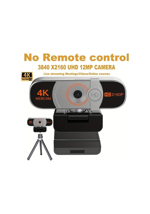 Willowhaven Gümüş Basit Model 4k Web Kamera: Oto Zoom, Uzaktan Kumanda ...