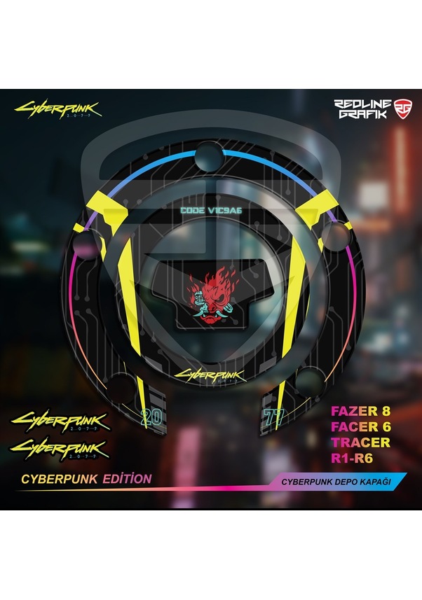 Cyberpunk Depo Kapak Pad Fazer 8-6-Tracer-Yamaha R1-R6 Özel Seri ...