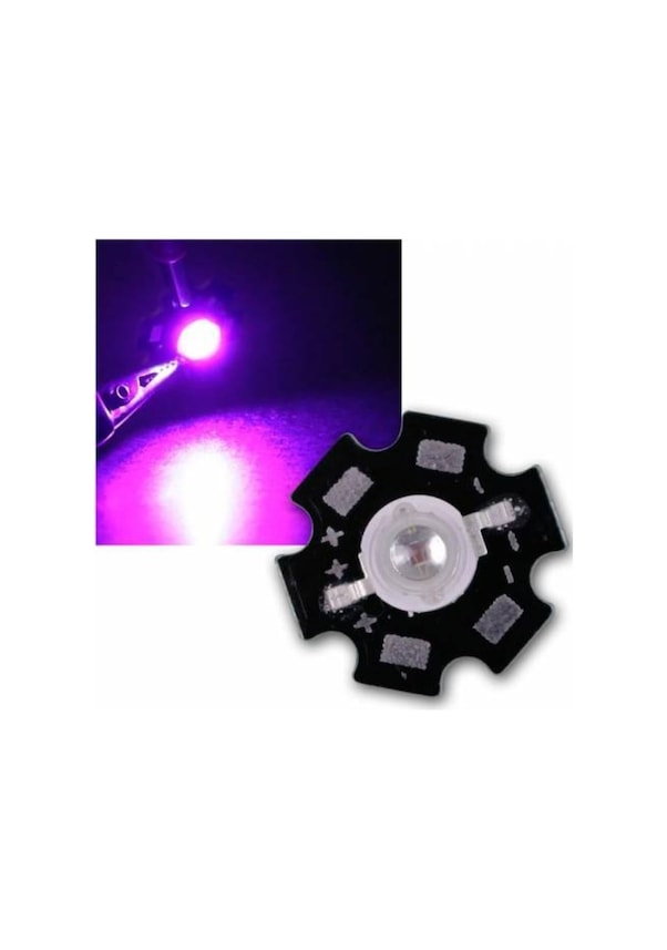 4 Adet 1w Uv Led Power Led 395-400nm 1 Watt Ultraviyole Mor Işık ...