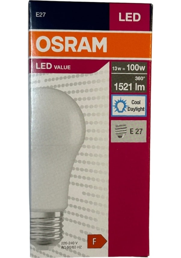 Osram 13w 100w 6500k Beyaz Işık E27 Duylu Led Ampul 8 Adet Fiyatları ve Özellikleri