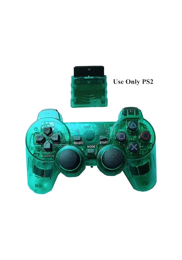 Green-2.4g Kablosuz Denetleyici Ps2 Gamepad İçin Ps2 Kablosuz Oyun Kolu ...