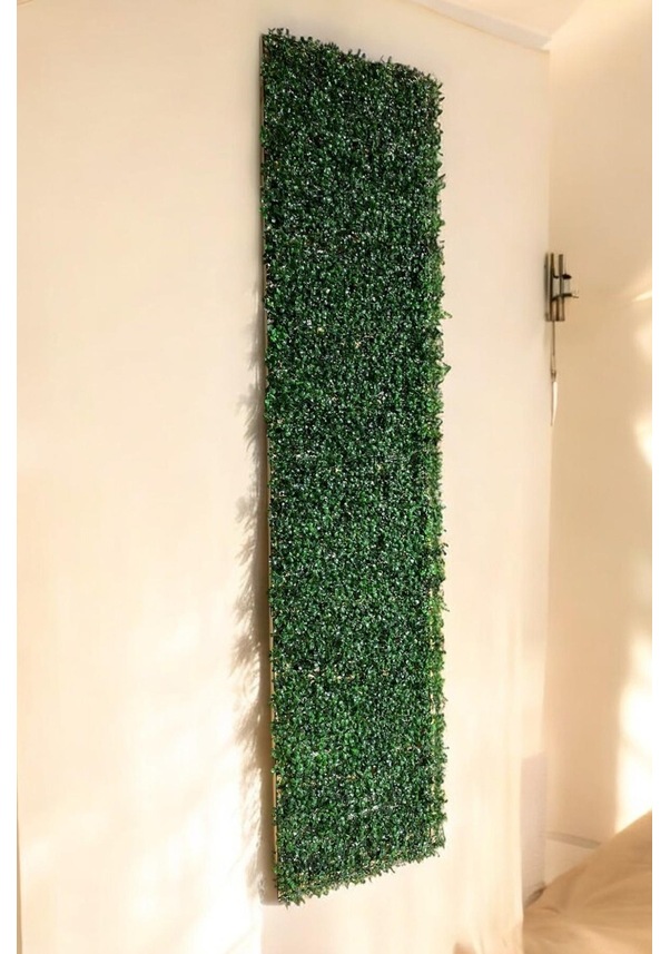 Pelin Doğal Ahşap Panel Yapay Çiçek Bitki Duvar Kaplama 40x180 ...