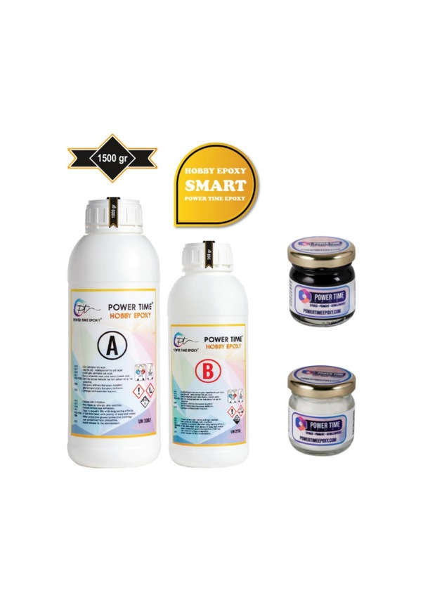 Hobby Epoxy Smart/ Şeffaf Epoksi Reçine Ince Döküm 1500 Gram + 2 Adet ...