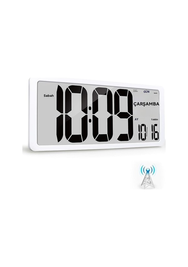 18,5" Ekstra Büyük Amotic Dijital Duvar Saati Pil İle Çalışan Atom ...