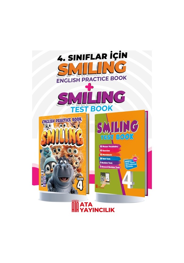 4. Sınıf Smiling English Practice Book + Smiling Test Book Set ...