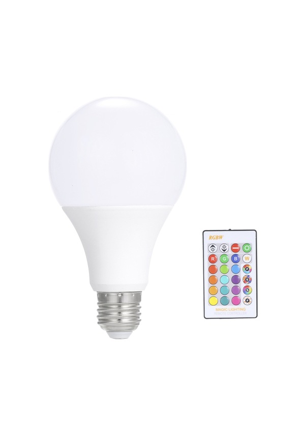 Geeroyoo E27 Rgb Led Renk Değiştiren Ampul, 16 Renk 4 Mod, Kumandalı Parlaklık Ayarlı, Dekoratif ...