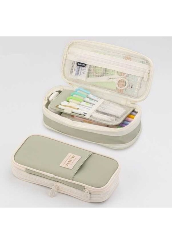 Luminousou Yeşil Macaron Kutusu Kutusu Kırtasiye Katmanlı Kapasiteli ...