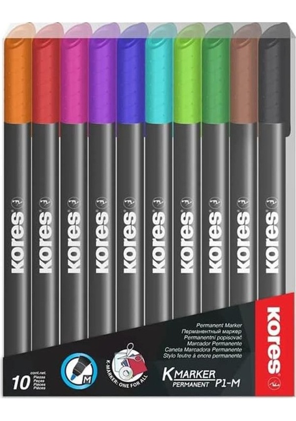 Asetat Kalemi 10 Renk 1.0 Mm 1 Paket Cd Kalemi M Keçe Uçlu Kalem ...