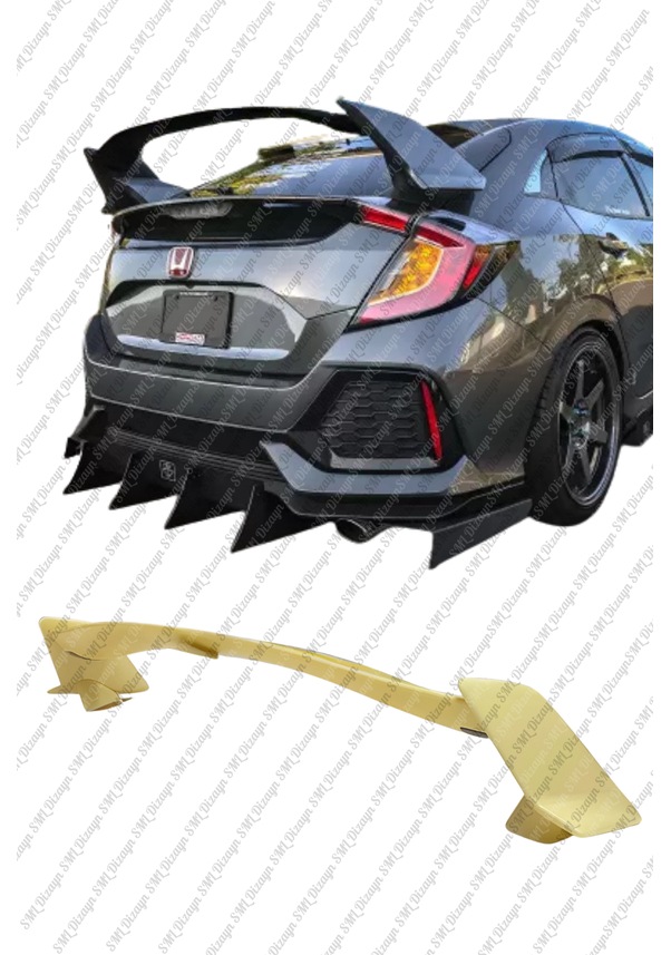 Honda Civic 2016-2021 Hatchback Typer Spoiler - Fk7 Spoyler Fiyatları ...
