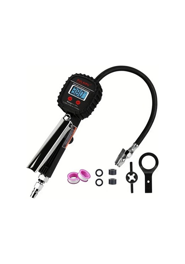 Xuweiwei Siyah Dijital Lastik Basinc Olcer Inflator Lcd Ekran Kadran ...