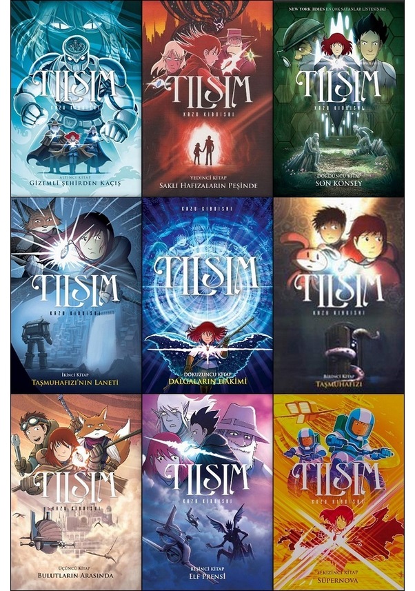 Tılsım 1 - 9. Cilt Taş Muhafızı 9 Kitap Çizgi Roman Set - Kazu Kibuishi ...