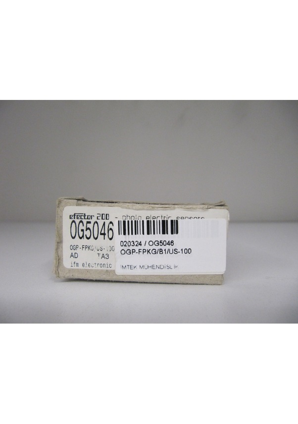Ifm Og5046 Ogp-fpkg/b1/us-100 Photoelectric Sensor Fiyatları ve Özellikleri