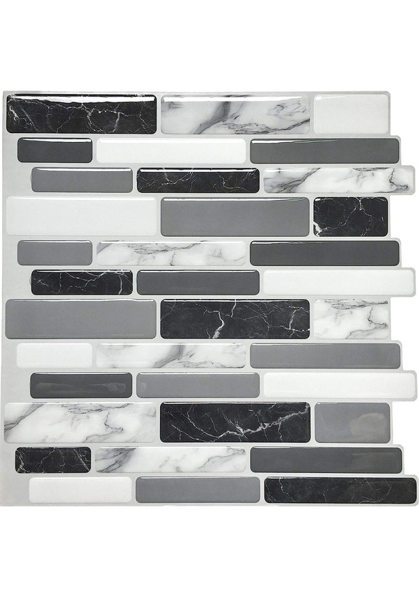 Technosmart 3d Kendinden Yapışkanlı 30 30cm Kaplama Mozaik Görünüm Duvar Sticker Mutfak Banyo ...