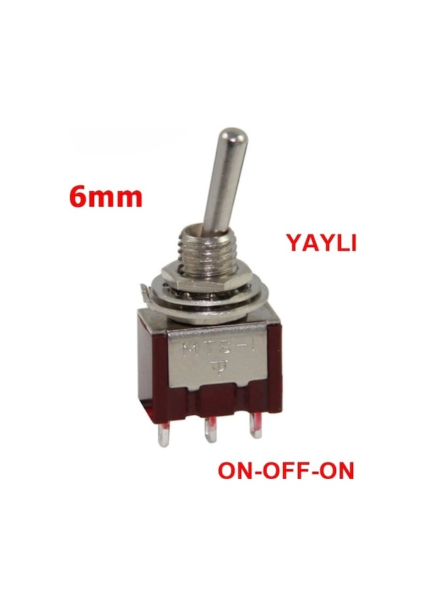 Mr-143 Toggle Swıtch On -off- On 3 Bacaklı Mts-123 Yaylı Akalite ...