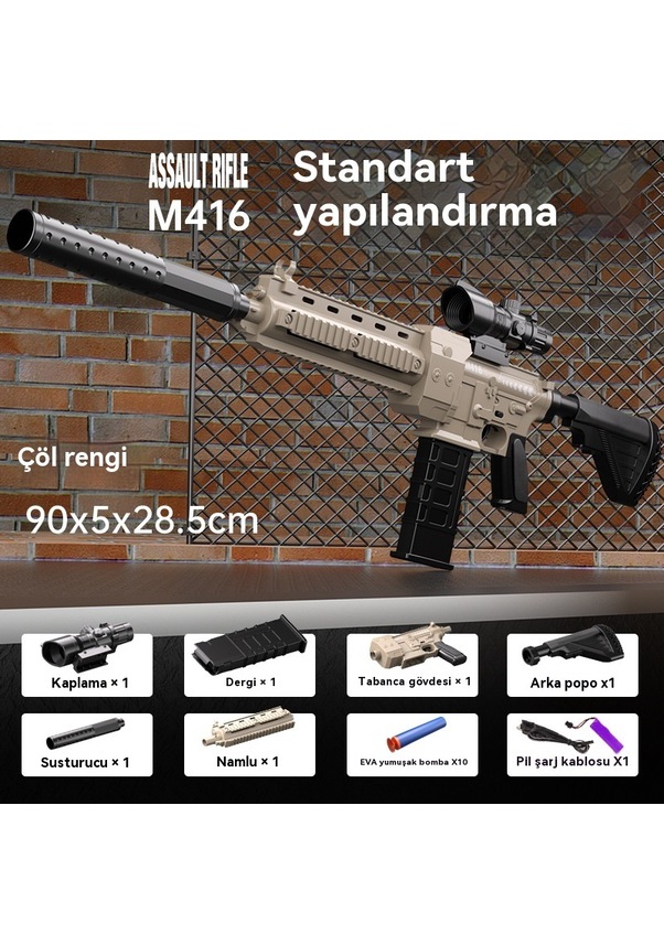 Sunnystore Çocuk Awm 98k M423 Yumuşak Kurşun Oyuncak Tabanca - Haki ...