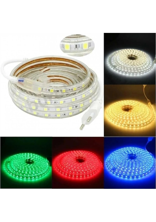 220 Volt Hortum Led Kırmızı 20 Metre Şerit Led 220v Led Aydınlatma ...