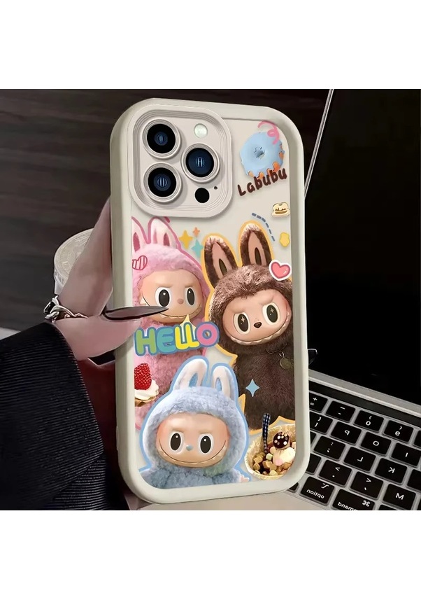 Güzel Labubu Macaroon Telefon Kılıfı Için Iphone 16 15 14 13 12 11 Pro ...