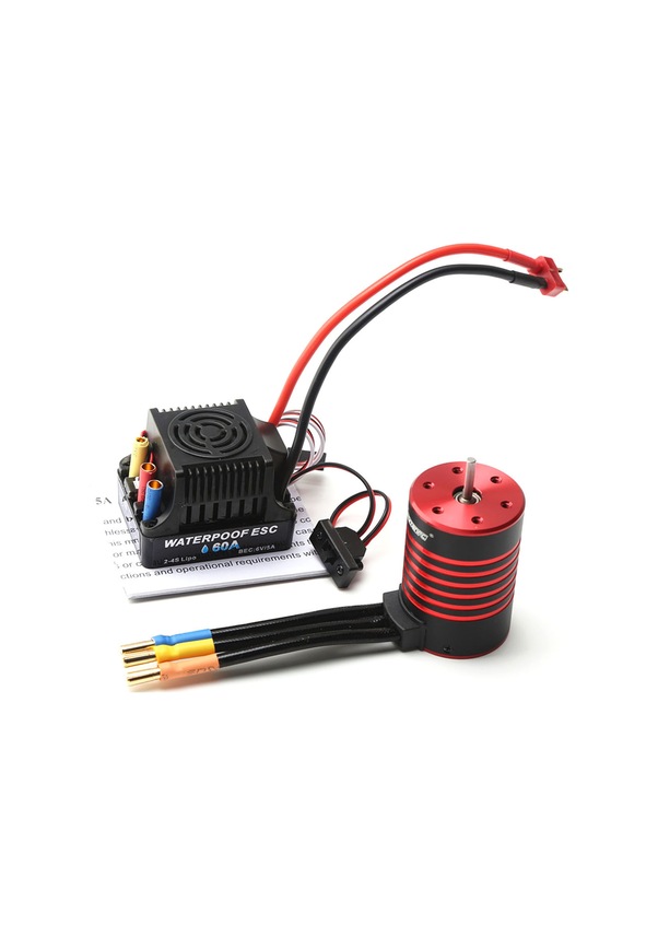 Vkemall Araba Motor Gtskytenrc 3650 Fırçasız Motor 4500kv Su Geçirmez ...