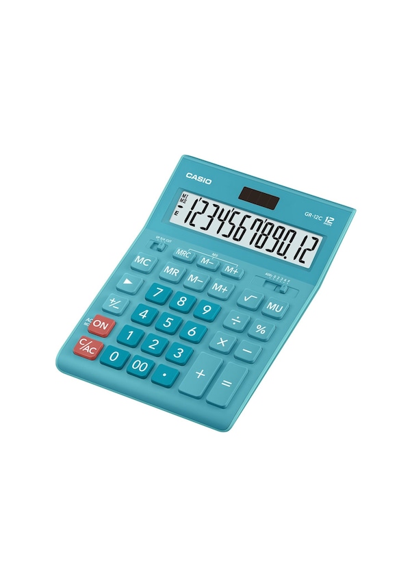 Casio Gr-12C-Lb 12 Haneli Masaüstü Hesap Makinesi Mavi Fiyatları ve ...