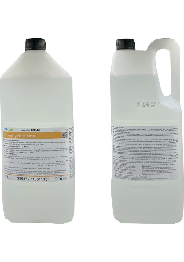 Ecolab Topclin Köpük El Sabunu 5 L Fiyatları ve Özellikleri