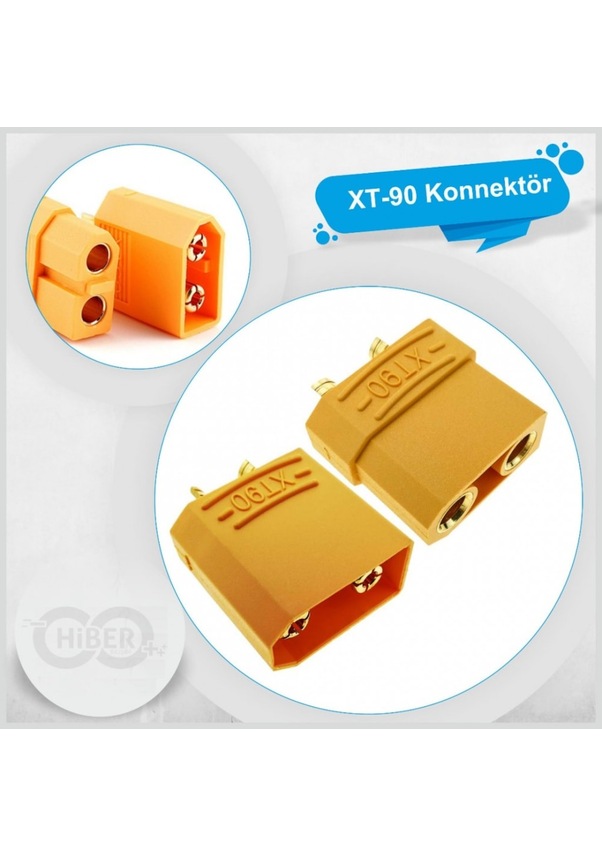 Xt-90 Konnektör Xt90 Dişi + Erkek Çift Fiyatları ve Özellikleri