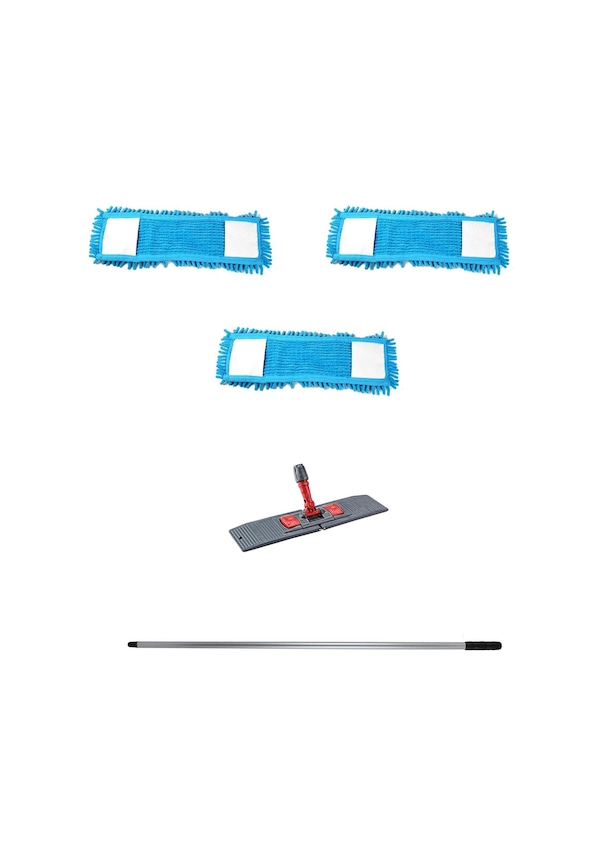 Cod-Ex Makarna Şönil Kuru Nemli Palet Tablet Mop Yedek Seti Takımı Mop ...