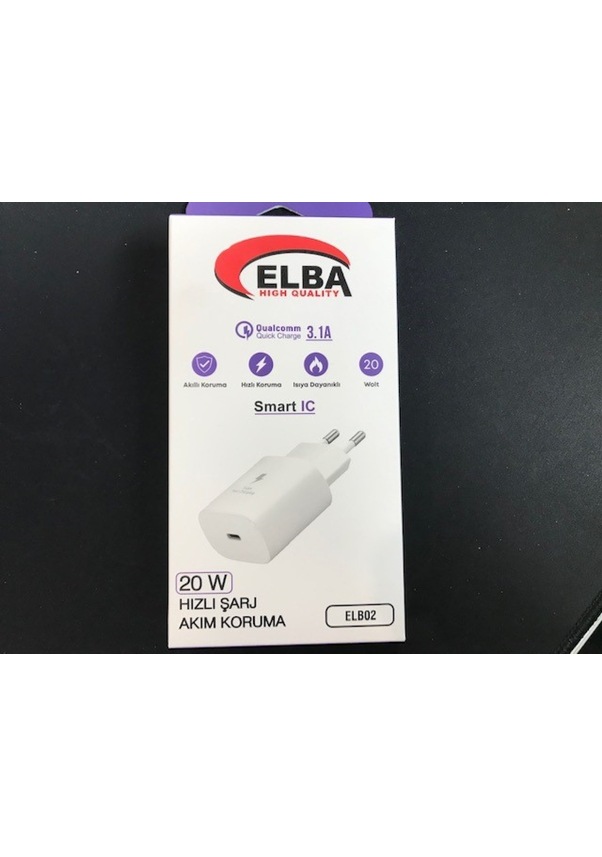 Elba ELB02-20WPD Beyaz 20W USB-C Şarj Kafa PD 3.0-QC4.0 (Akıllı Koruma) Fiyatları ve Özellikleri