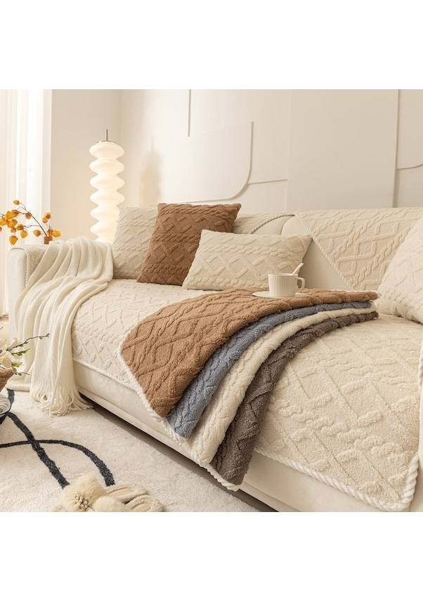 Tcherchi Peluş Kanepe Minimalist Oturma Odası Kaymaz Koltuk Örtüsü 90 X 180 Mz 180 x 220 ...