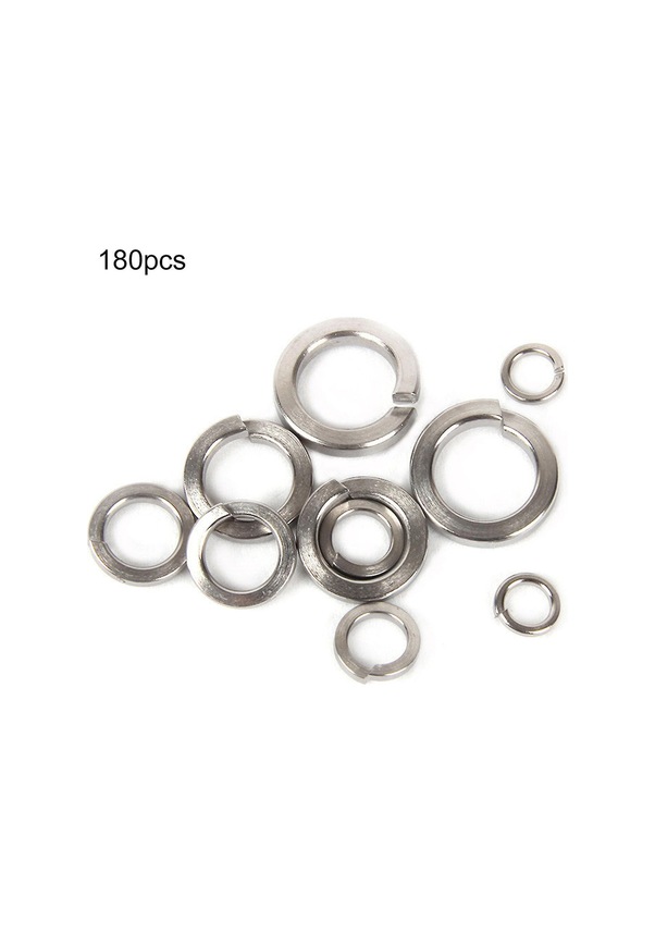 180 Adet M2-m10 Contalar Parlak Tekdüze Paslanmaz Çelik Çeşitli Düz ...