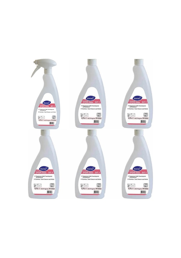 Diversey Suma Inox D7.1 Paslanmaz Çelik Temizleyici Ve Parlatıcı 6 X ...