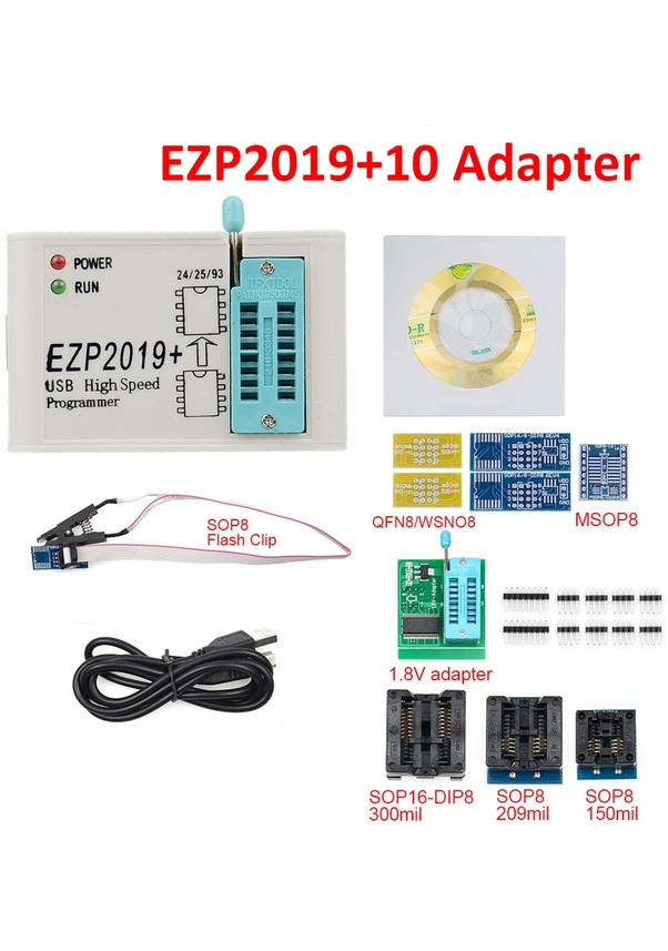 Ezp 10 Adaptör-ezp Ezp2019+ Yüksek Hızlı Usb Spı Programlayıcı Eeprom ...