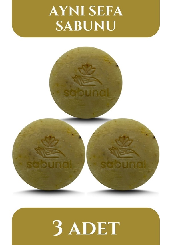 Sabunal Aynısefa Sabunu 3 Adet - Hassas Ciltler İçin Bitkisel Sabun ...